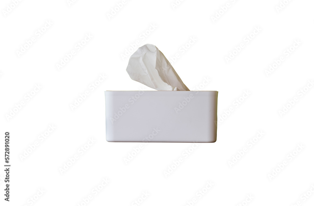 White tissue paper with tissue box on transparent background, PNG File ...