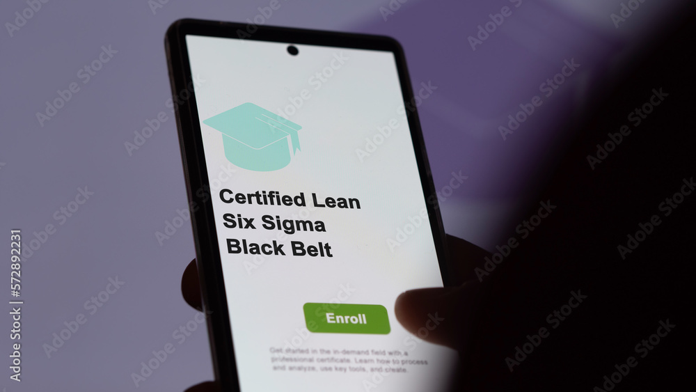 Certified lean Six Sigma black belt program. A student enrolls in ...