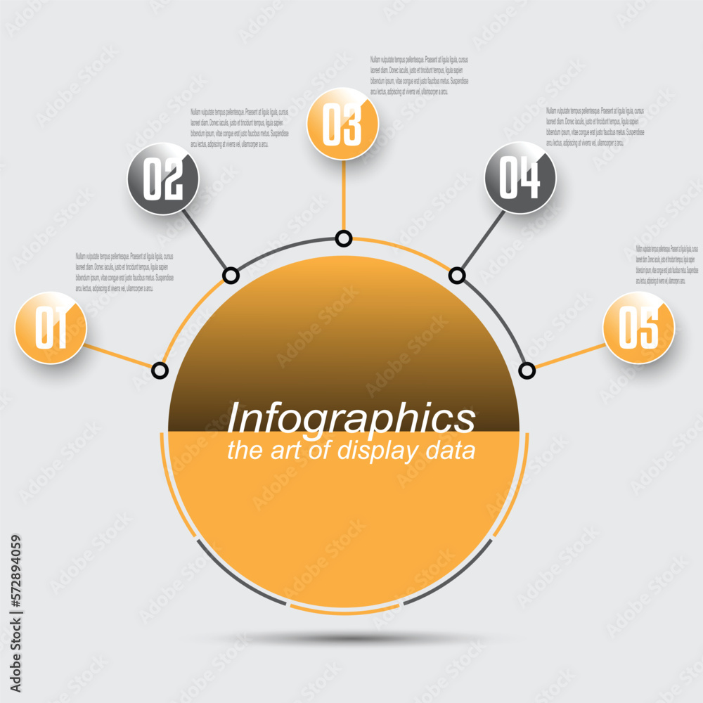 Infographic template for modern data visualization and ranking and ...