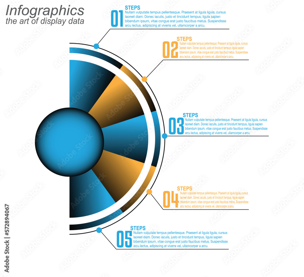 Infographic template for modern data visualization and ranking and ...