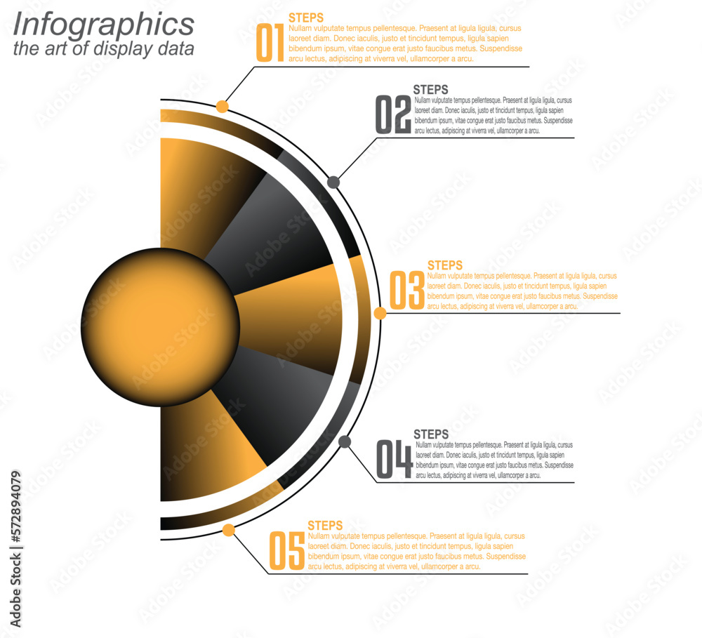 Infographic template for modern data visualization and ranking and ...