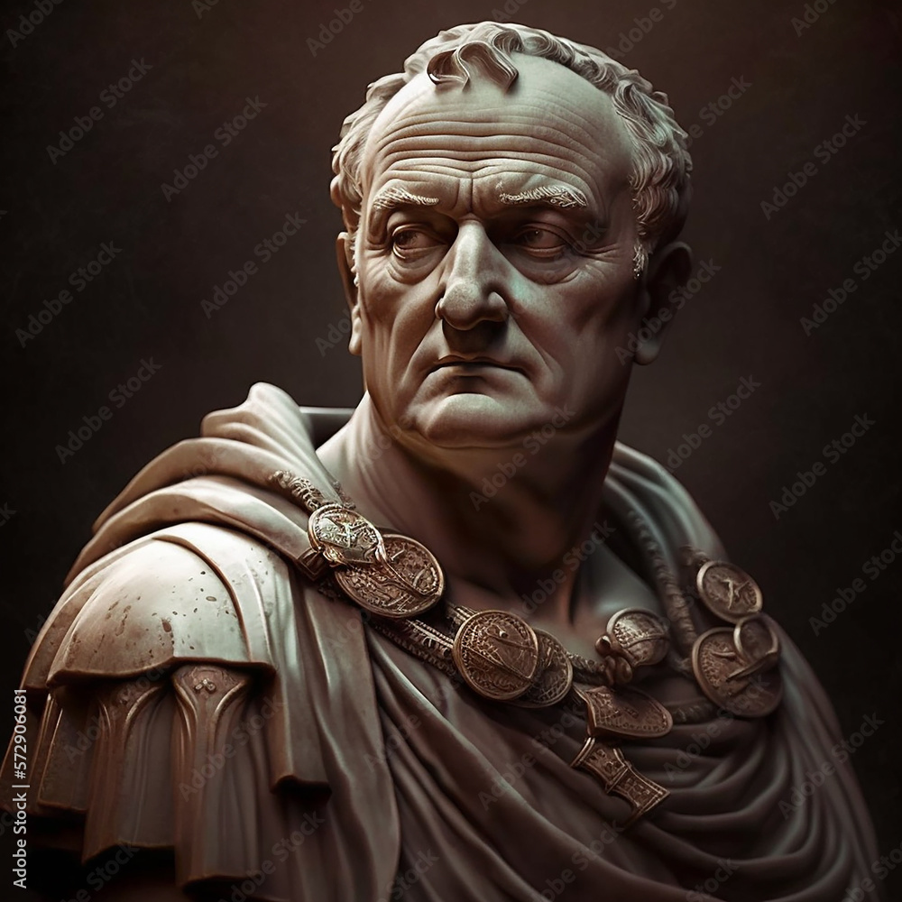 Roman empire. Roman emperor Vespasian (69–79 CE). Created with ...