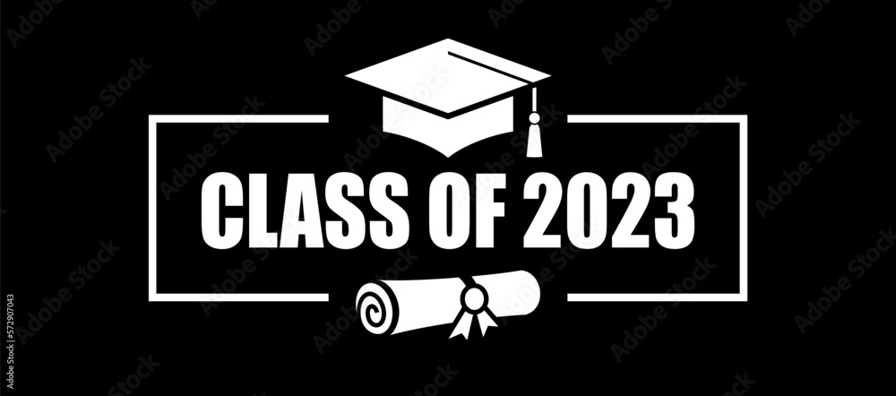 Class of 2023 vector banner design Stock Vector | Adobe Stock