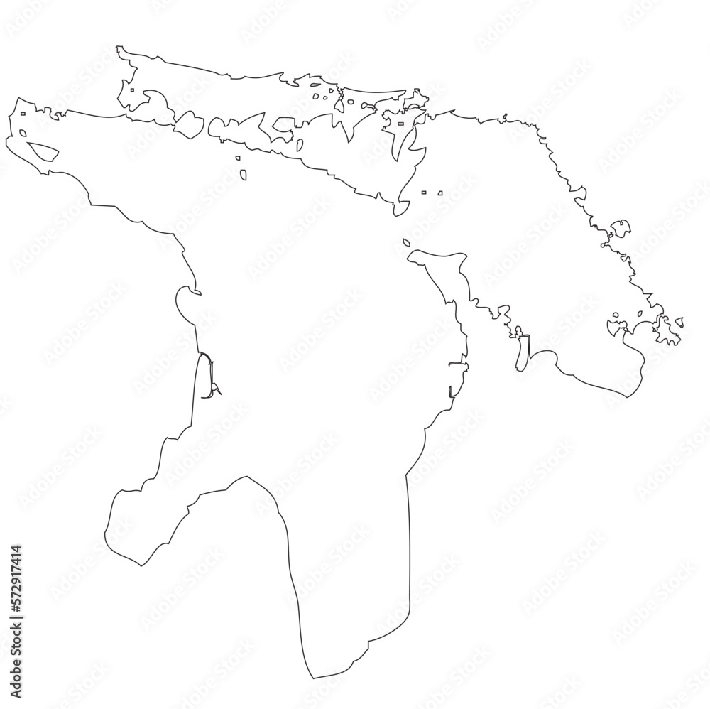 Map Of Lake Huron Stock Vector Adobe Stock