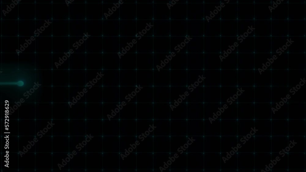 Heart Beat Line Over Alpha Channel, Cardiogram Heartbeat Loop Animation ...