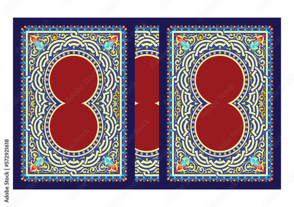 Arabic book cover design vector magazine cover page Islamic book cover ...