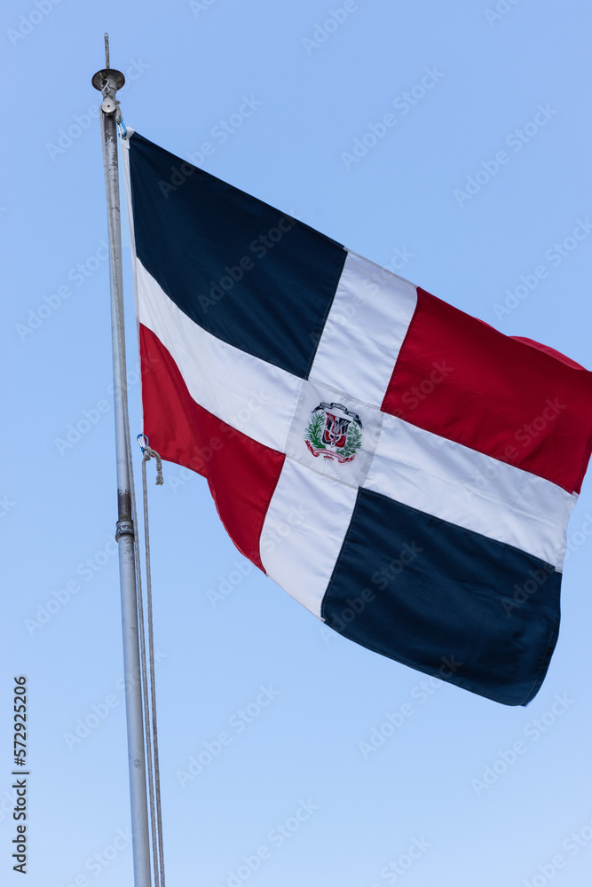 Bandera de República Dominicana Stock Photo | Adobe Stock