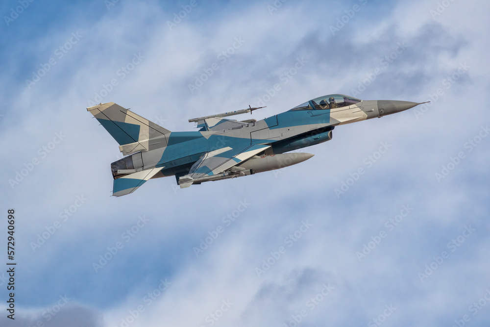 F-16 Falcon. Fighter Jet in Flight. Action photograph of Fast Jet ...