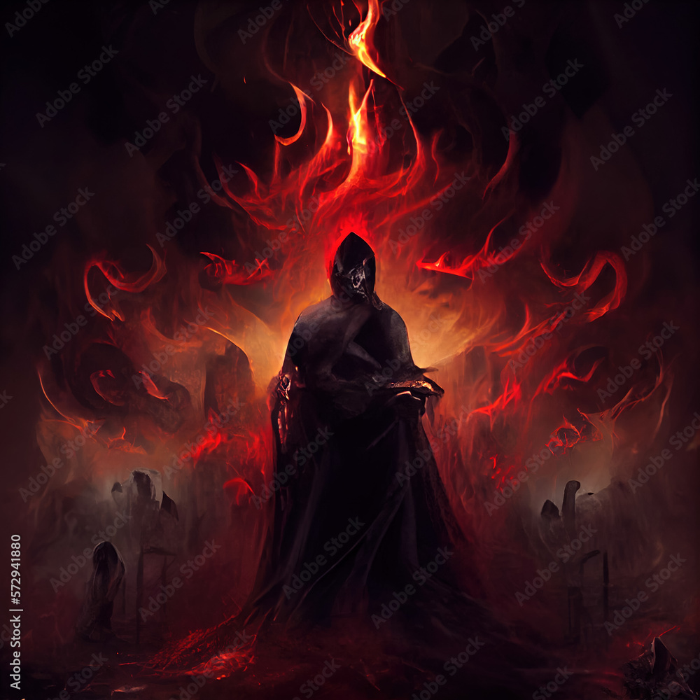 Darkest Demon Worst Hell Intensity AI Generated Stock Illustration ...