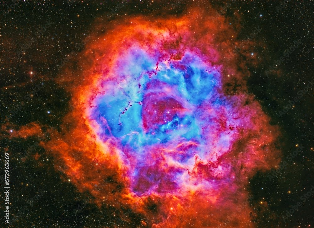 Photo & Art Print The rosette nebula, also known as NGC 2237 in the ...