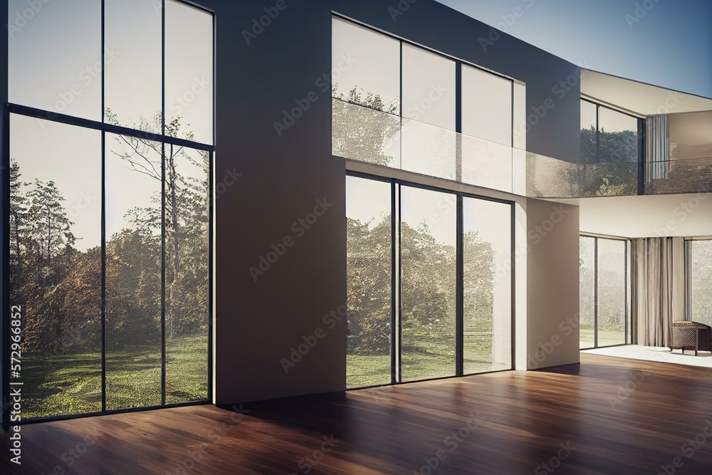 3D model of large country house with contemporary exterior house with ...