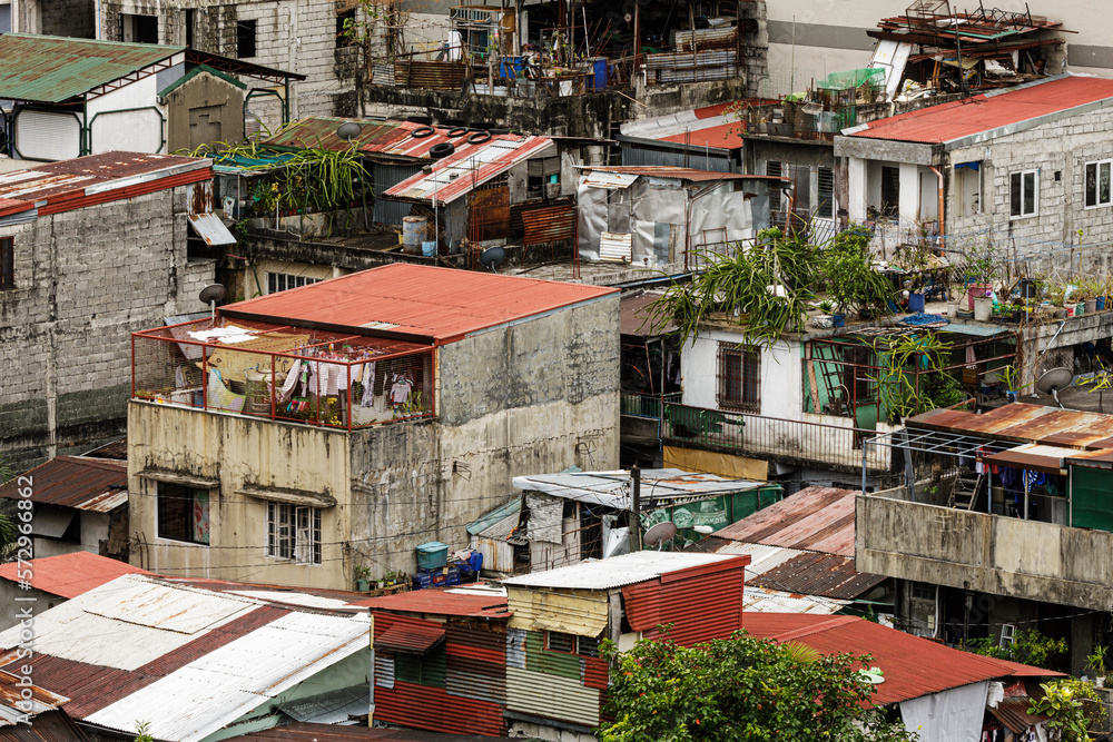 Poverty within the city of Manila, Metro Manila, Philippines Stock ...