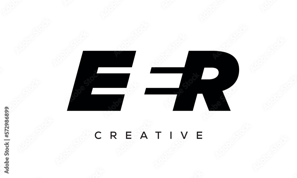 EER letters negative space logo design. creative typography monogram ...
