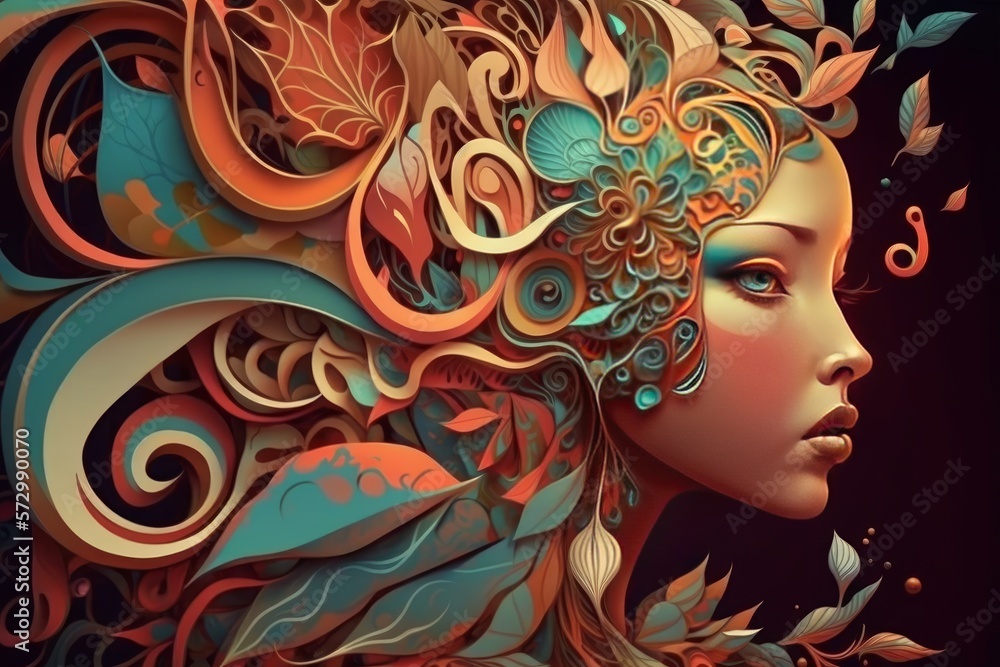 Mindscapes in Colorful Swirls: 5 Whimsical Character Designs in High ...