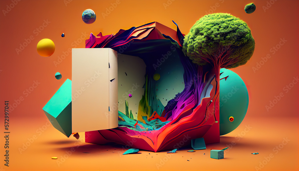 Evocative representation of 'Thinking outside the box: to become a ...