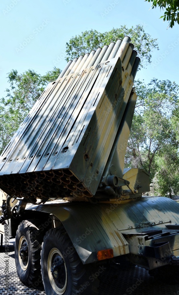 Elements of MLRS "Grad" BM-21 - Soviet and Russian multiple launch ...
