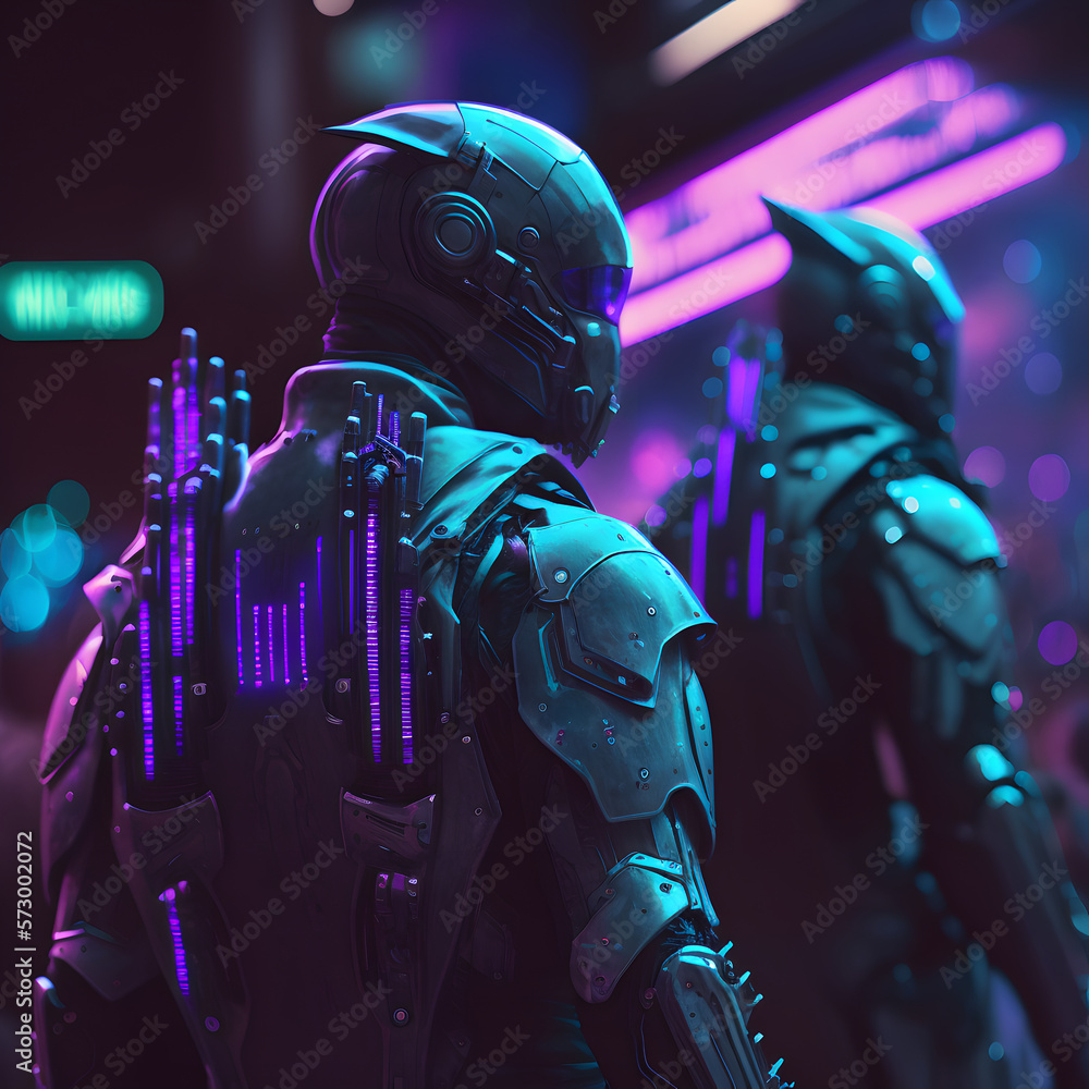 Cyber Cops: A Futuristic Cyberpunk Style Generative AI Take on Law ...