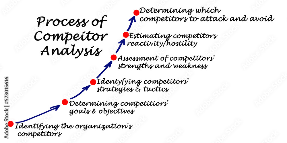 Components of Process of Compeitor Analysis Stock Illustration | Adobe ...