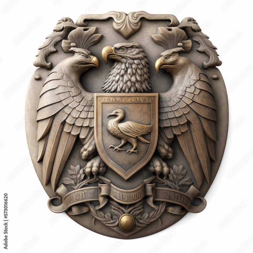 An ancient emblem crest symbol for a secret society organizational ...