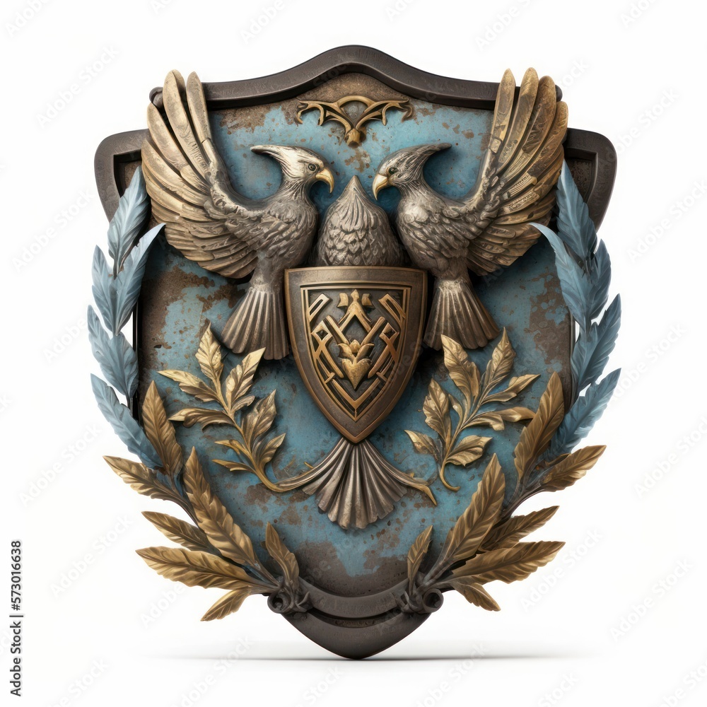 An ancient emblem crest symbol for a secret society organizational ...