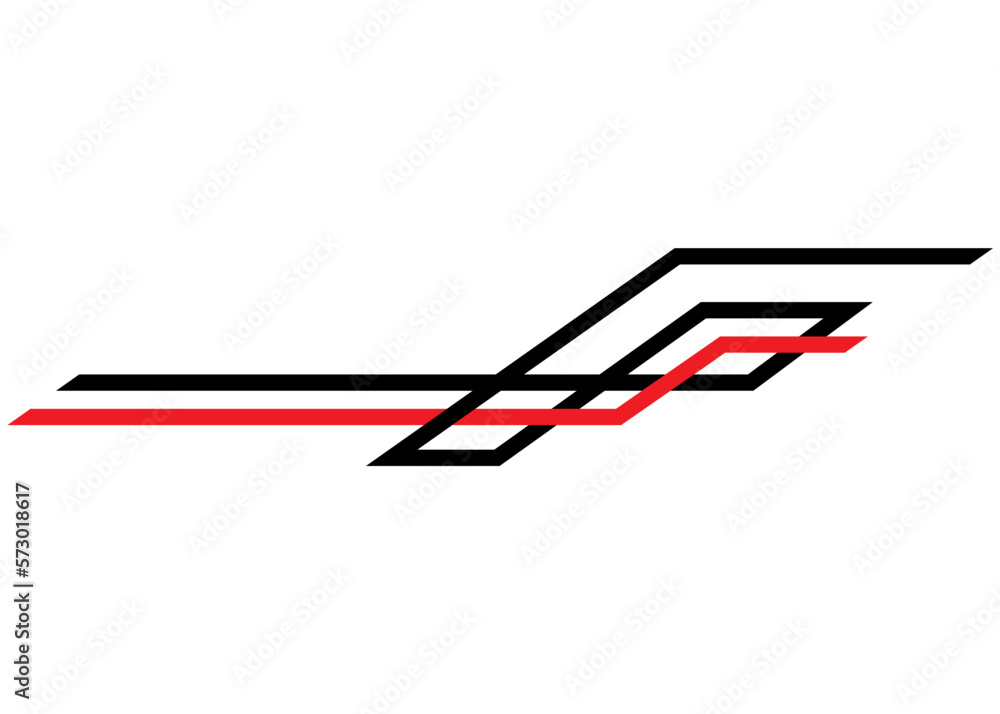 Vector pattern of thin broken lines for a sports car, moto, boat, toys ...