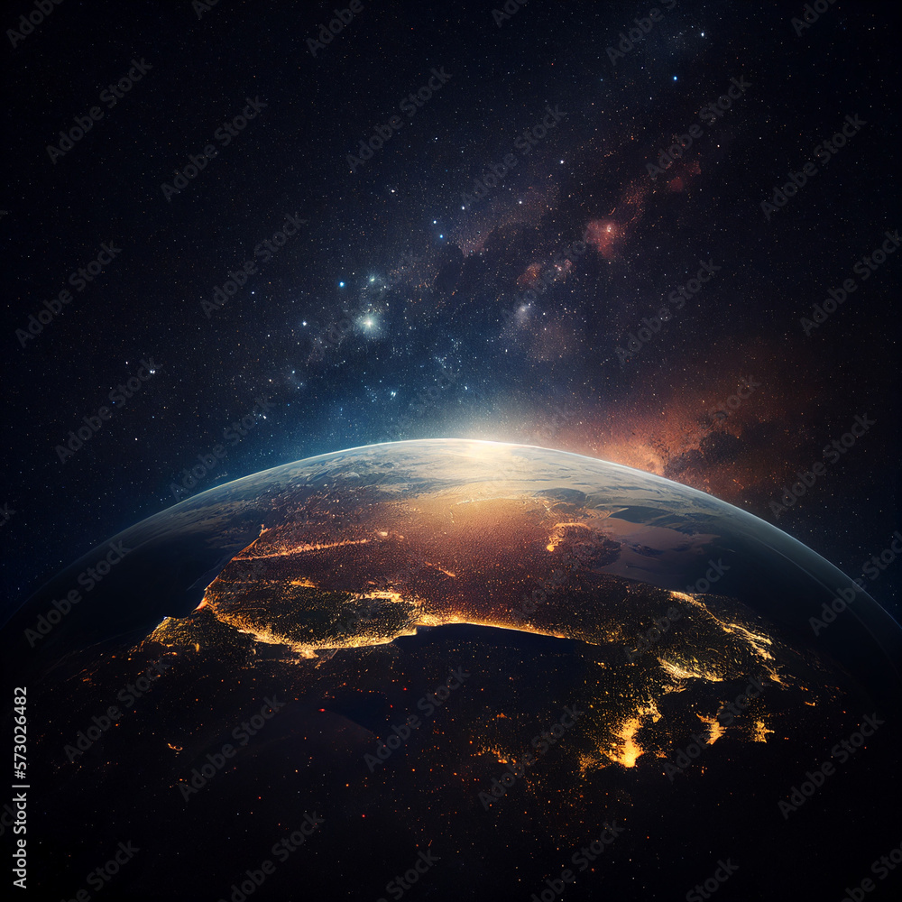 A beautiful photographic image of the earth from space can capture the ...