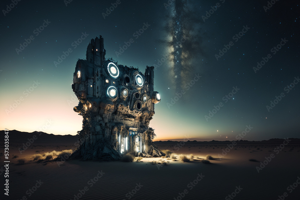 Psychedelic Futuristic Camera Building: High-Tech Digital Device AI ... Psychedelic Futuristic Camera Building: High-Tech Digital Device AI ...