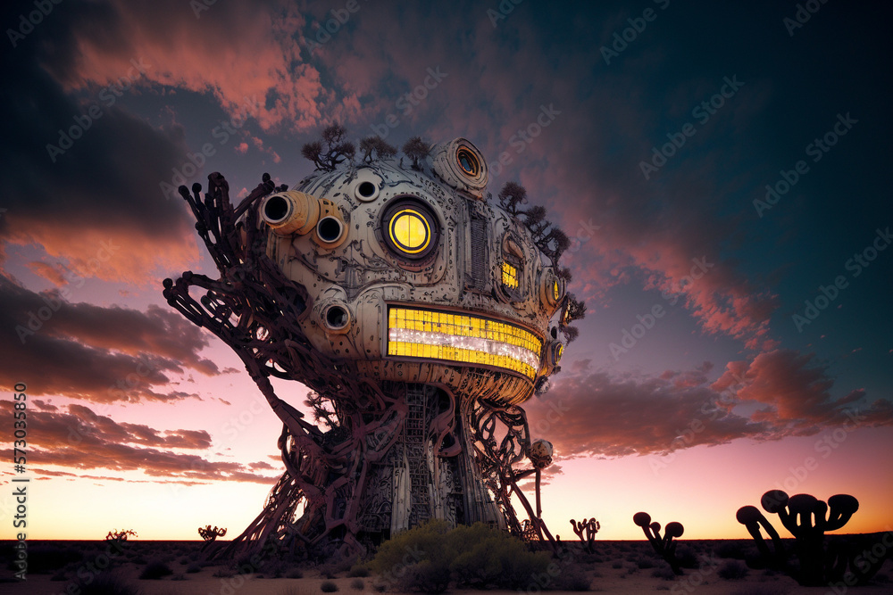 Psychedelic Futuristic Camera Building: High-Tech Digital Device AI ... Psychedelic Futuristic Camera Building: High-Tech Digital Device AI ...