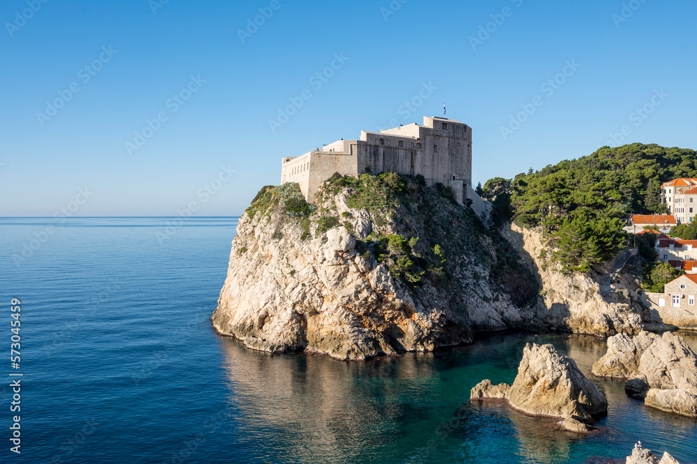 Wonderul, stone, medieval walls of Dubrovnik, Croatia, one of the most ...