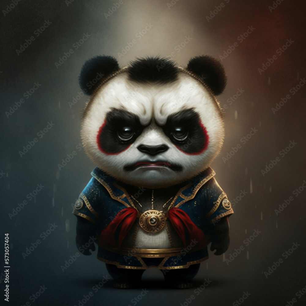 Avatar of a Angry Panda,illustration,created with Generative AI ...