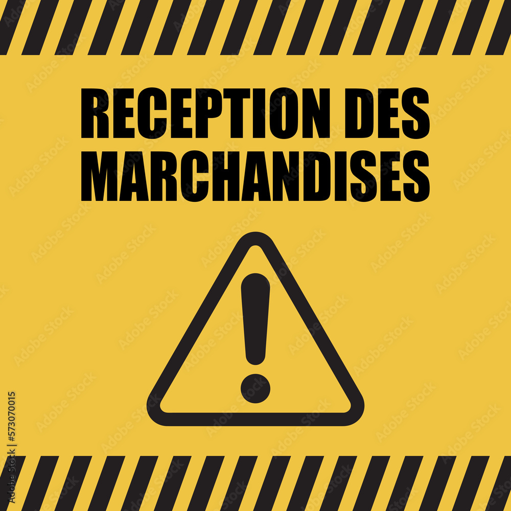 Logo réception des marchandises. Stock Vector | Adobe Stock