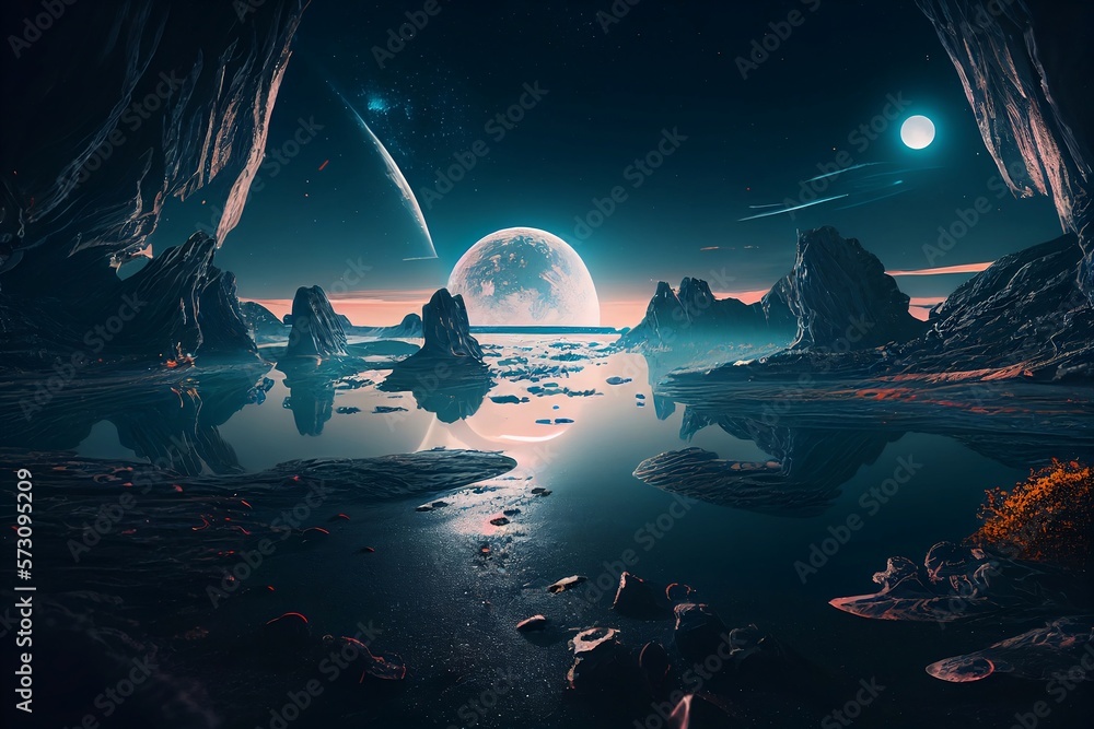 AI and metaverse–inspired imagery for immersive experiences, promoting ...