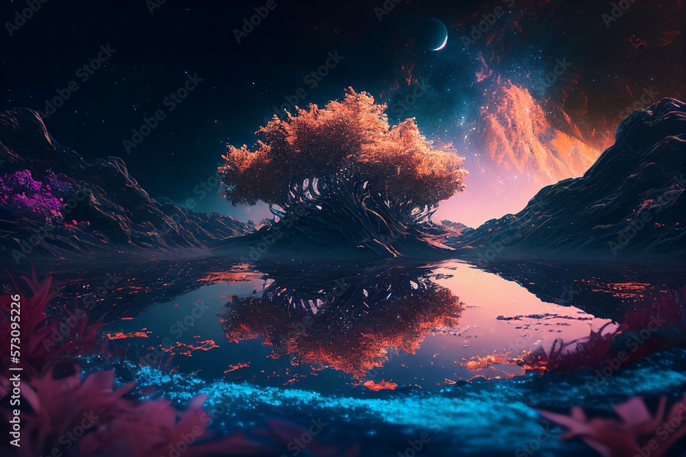 AI and metaverse–inspired imagery for immersive experiences, promoting ...