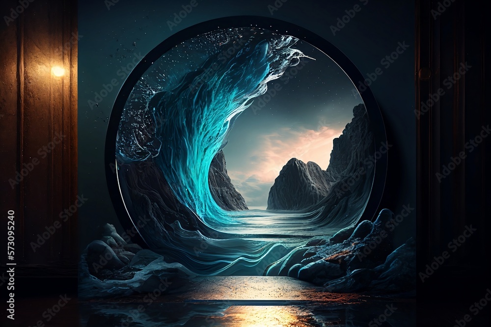 AI and metaverse–inspired imagery for immersive experiences, promoting ...