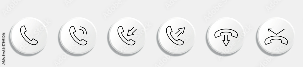 Phone icon set. Chat icon. Contact icon phone mobile call. Telephone ...