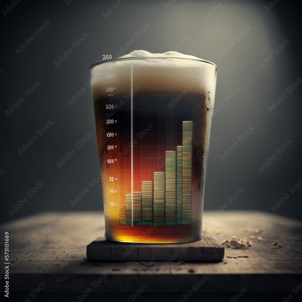 3d, rainbow, bar graph, concept art, graphic, design, with glasses or ...