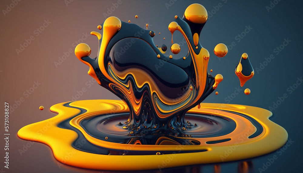 Illustrazione Stock Abstract Colorful Liquid Fluid Background ...