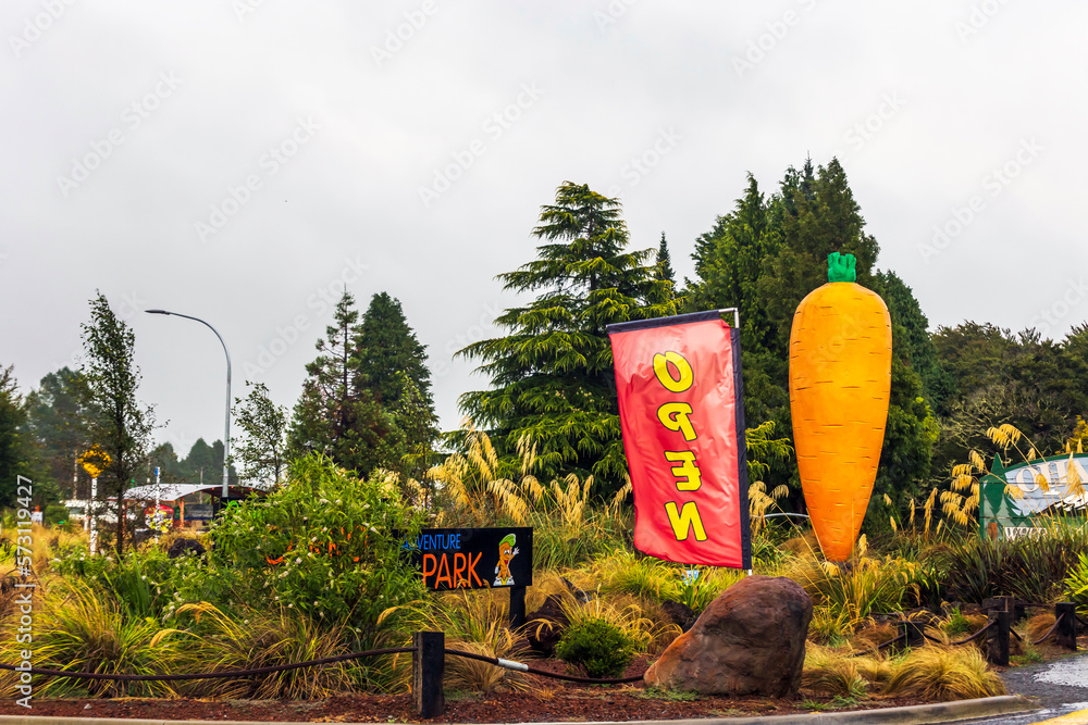 World's Largest Carrot in the town of Ohakune, New Zealand Stock Photo ...