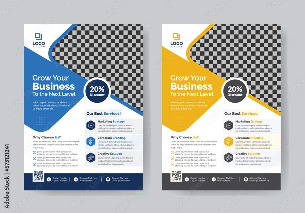 Corporate Poster Business Flyer Corporate Flyer Template Geometric ...
