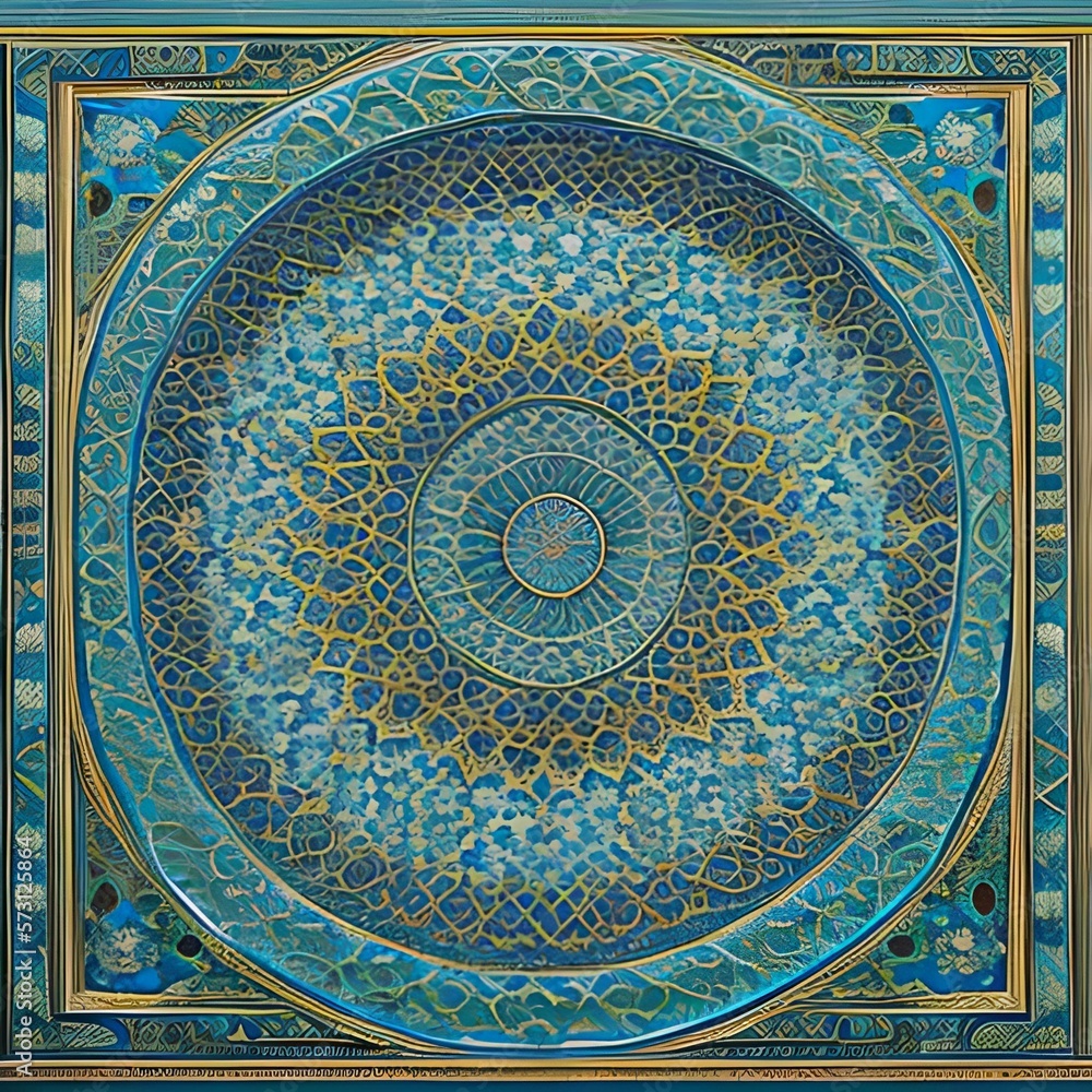 Abstract background with islamic ornament, arabic geometric texture ...