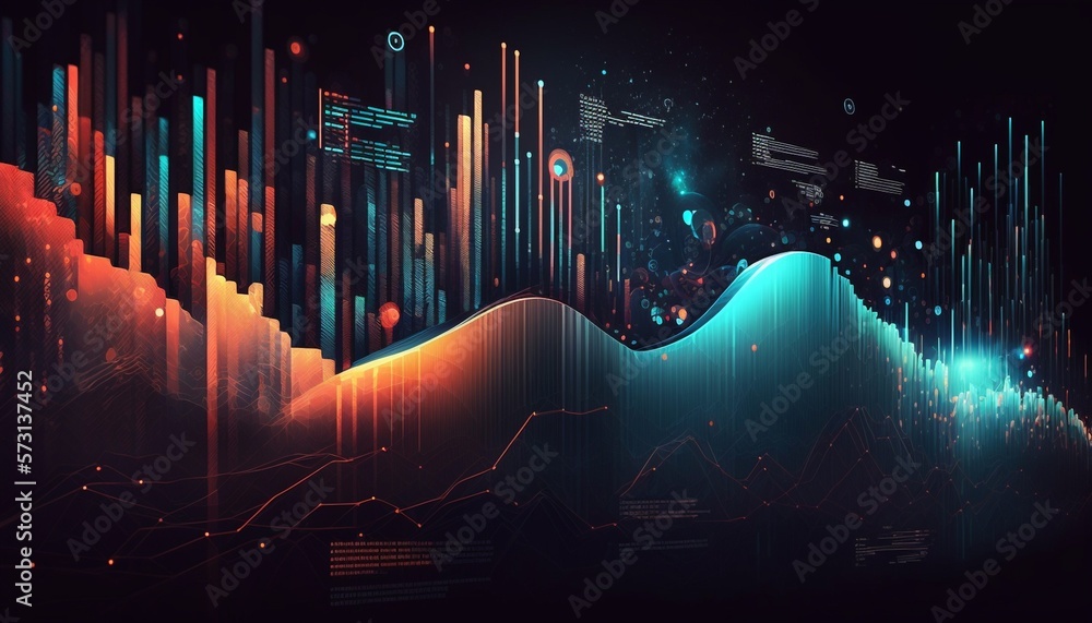 Data flow concept. smooth weave technology background. technology ...