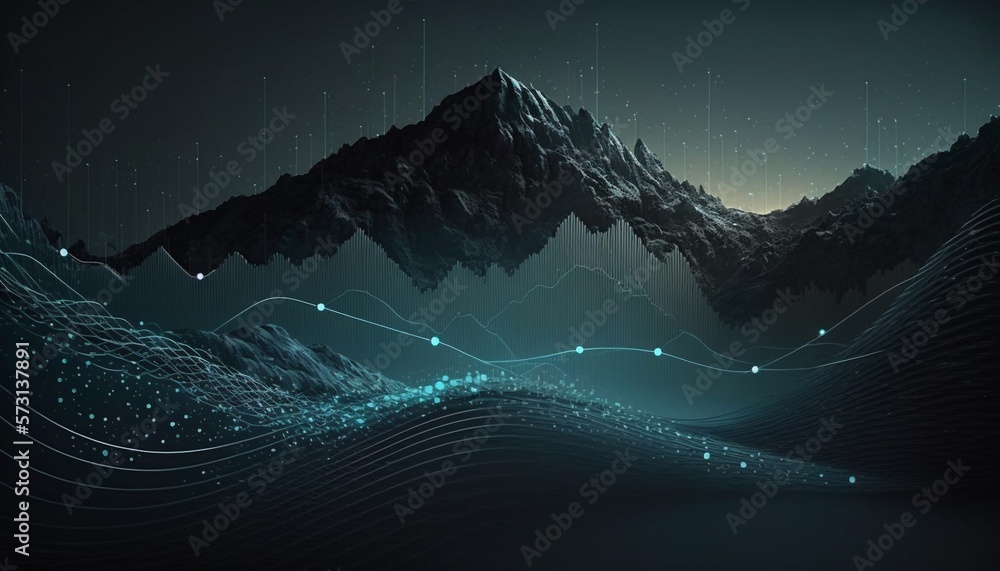 Data flow concept. smooth weave technology background. technology ...