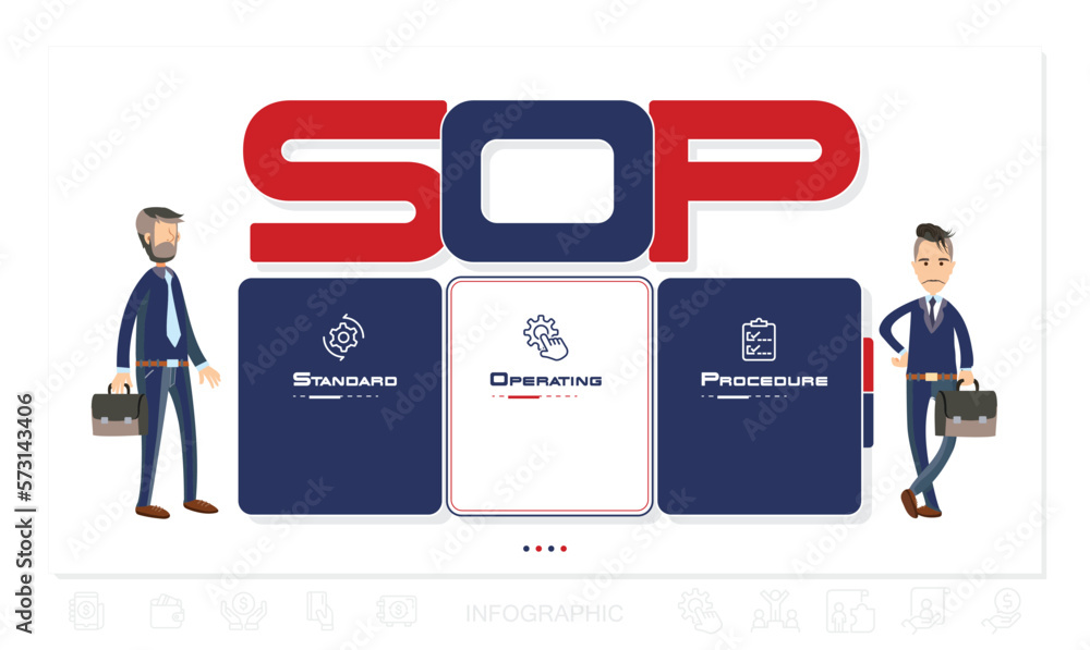Vetor de SOP Infographic Elements and Infographic Elements stock ...