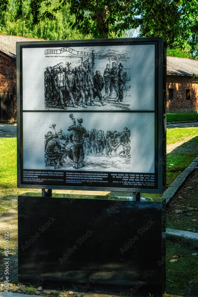 Drawings of Death Camp Internees in Auschwitz Stock Photo | Adobe Stock