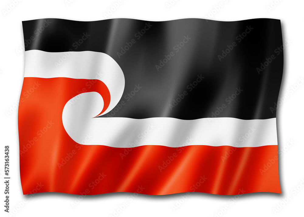 Maori ethnic flag, New Zealand Stock Illustration | Adobe Stock