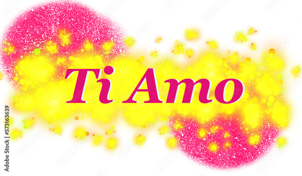 ti amo - I love you written in Italian - pink color - background with ...
