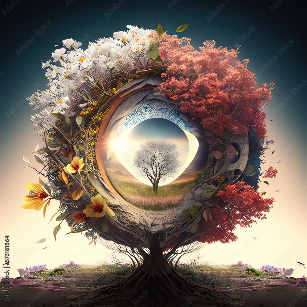 An interesting concept idea on the theme of the spring equinox with a ...