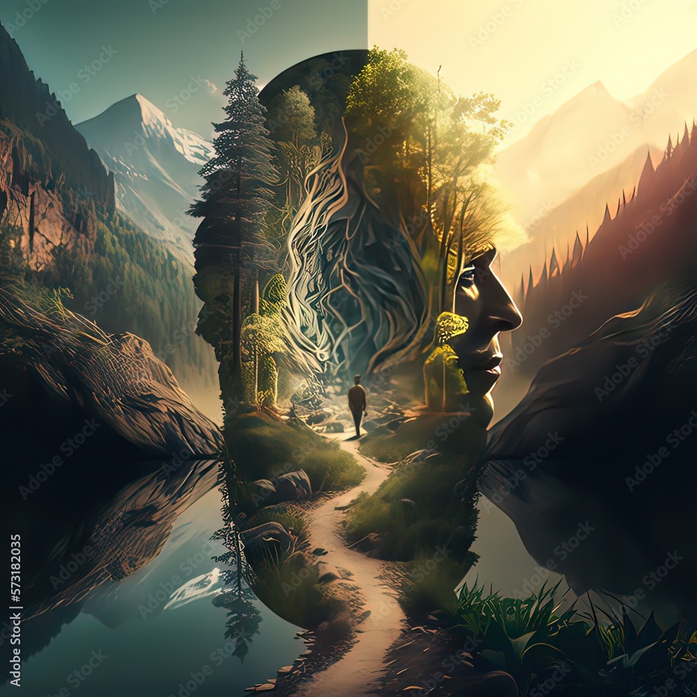 An interesting concept of the interaction of nature and man in the form ...