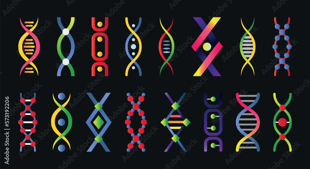 Vektorová grafika „DNA in blood. Medical structure. Chromosomes helix ...