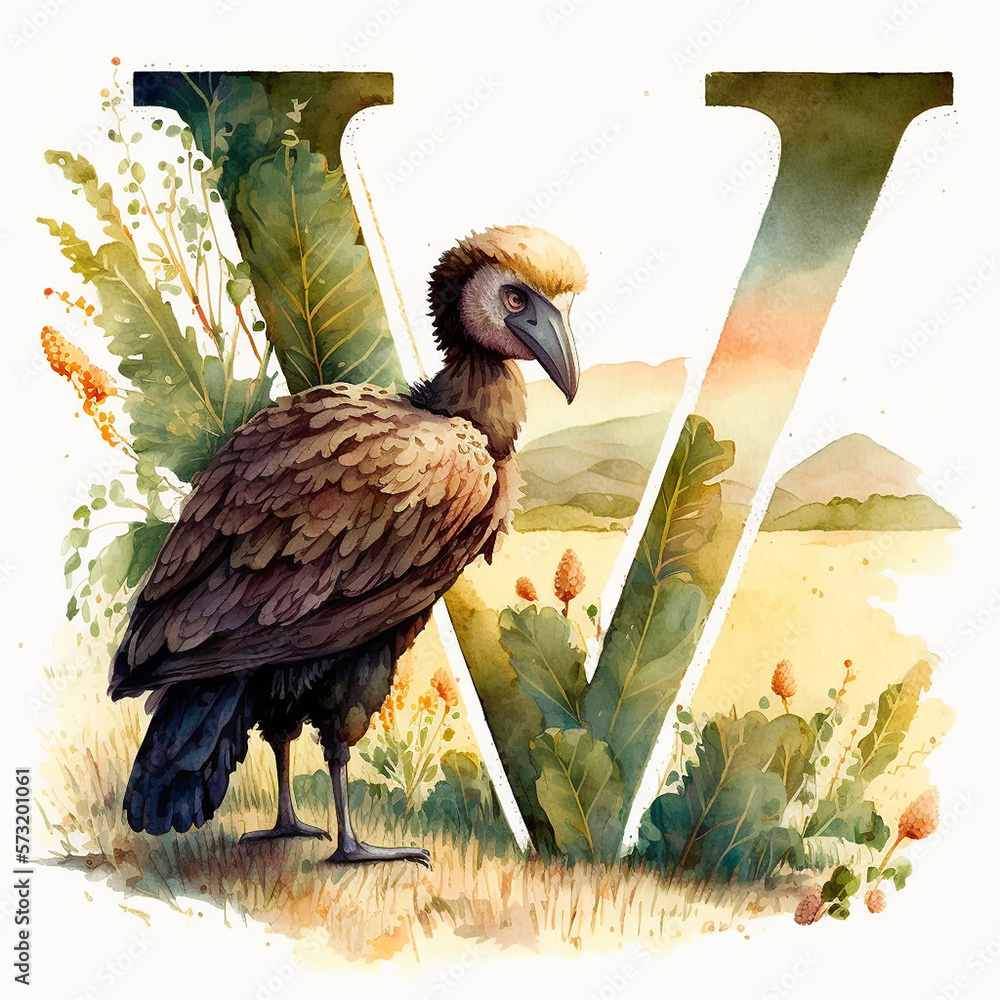 Cute Vulture and the Letter V: Exploring Nature and Learning the ...